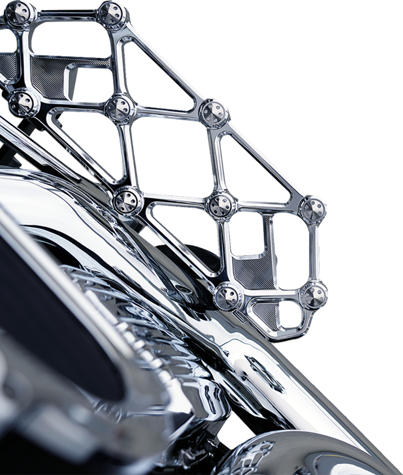 Arlen Ness Diamond Chrome Driver Floorboards for 1982-25 Harley Tourin ...