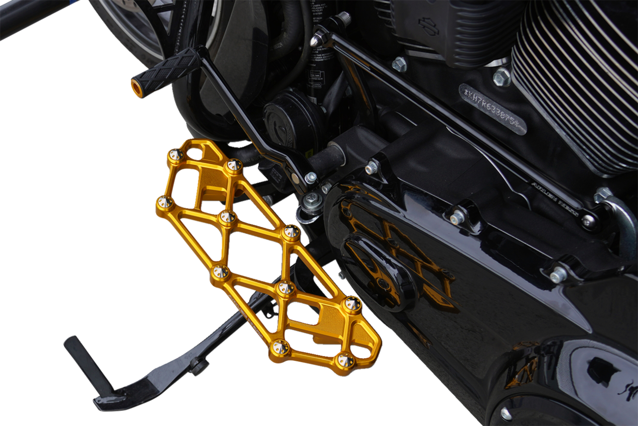 Arlen Ness Diamond Gold Driver Floorboards for 1982-2025 Harley Tourin ...