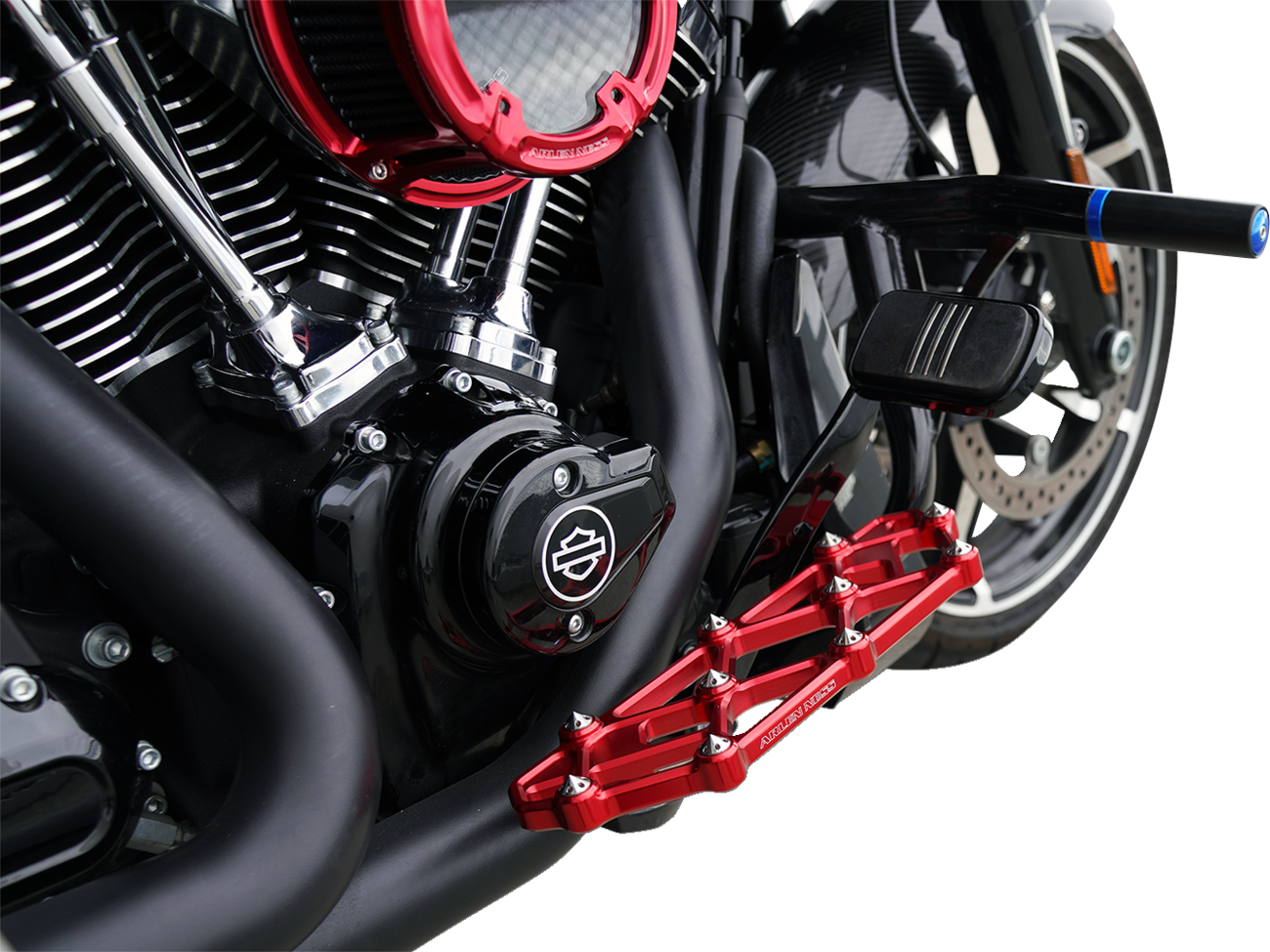 Arlen Ness Diamond Red Driver Floorboards for 1982-2025 Harley Touring ...