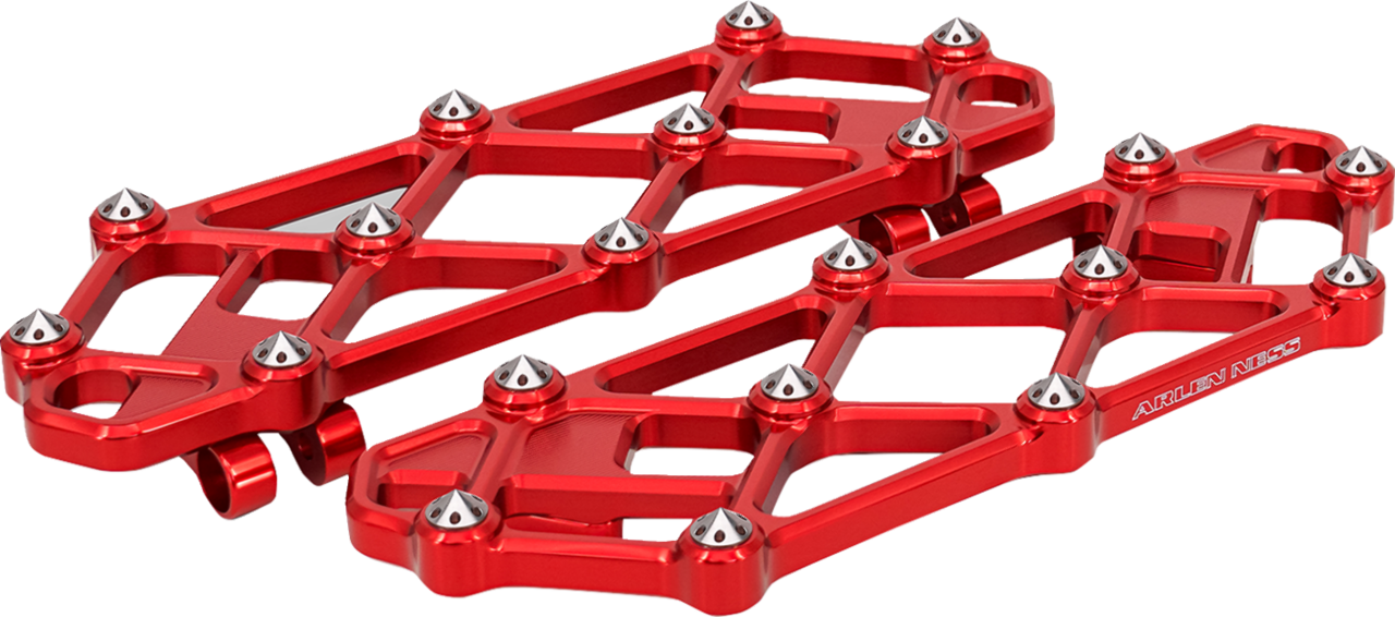 Arlen Ness Diamond Red Driver Floorboards for 1982-2025 Harley Touring ...